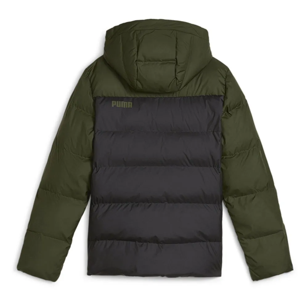 Puma Colourblock Padded Jacket Green | Dressinn