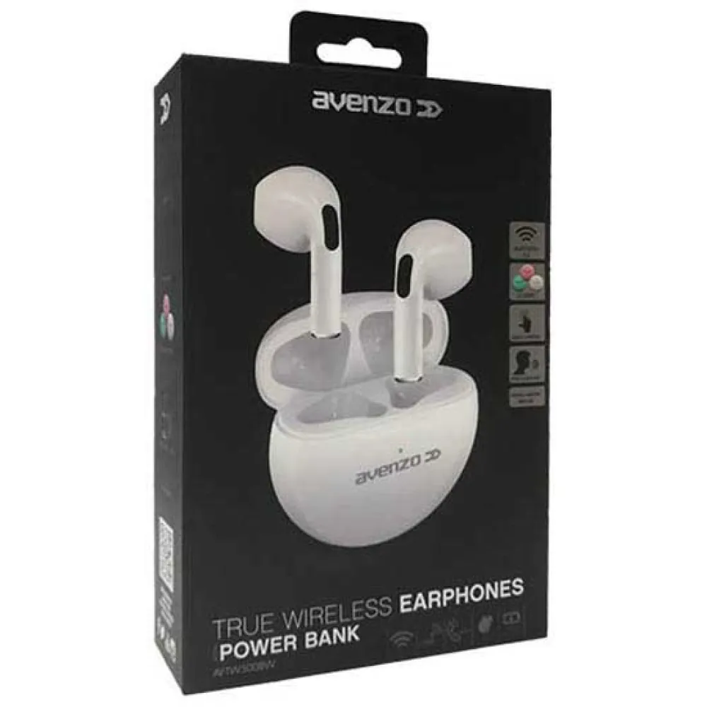 Avenzo av-tw5008w wireless earphones White | Techinn