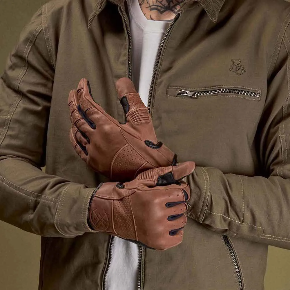 Broger California Vintage gloves Brown | Motardinn