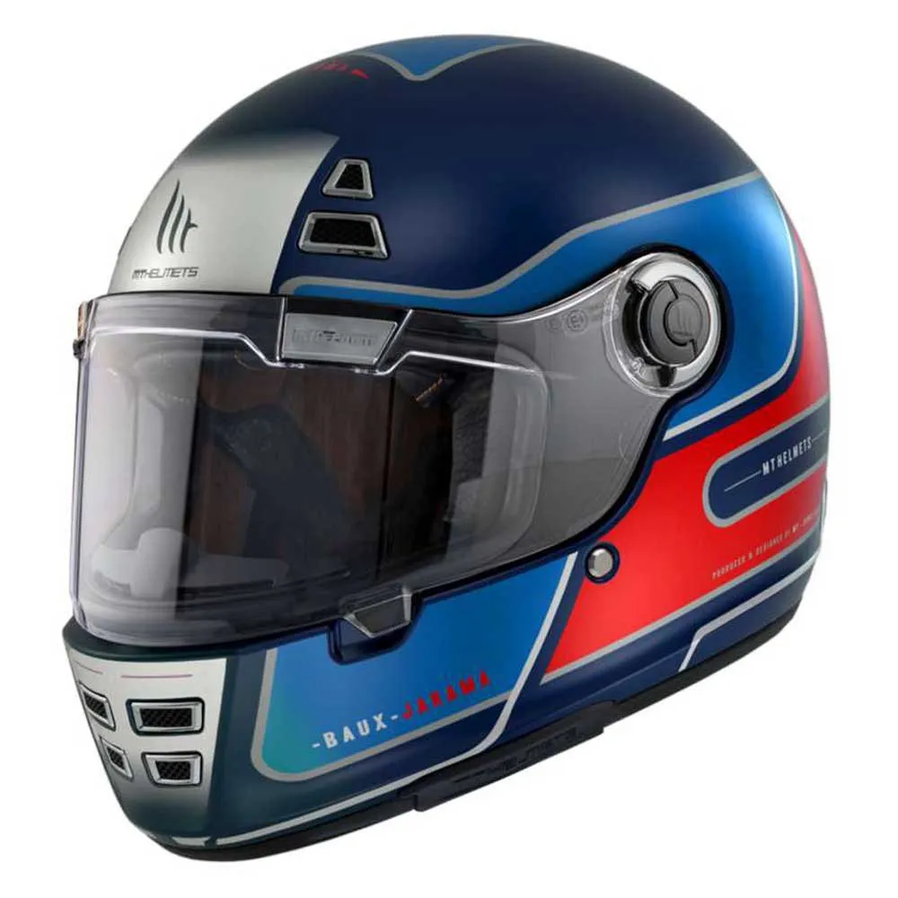 MT Helmets Jarama Baux Full Face Helmet Blue | Motardinn