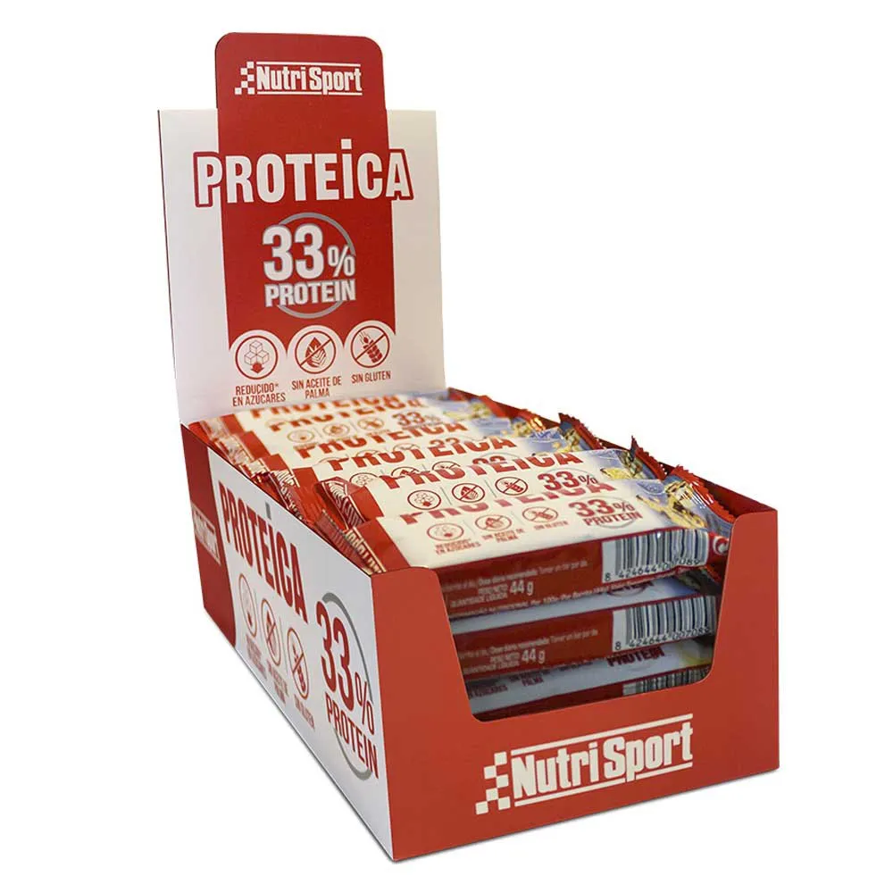 Nutrisport 33% protein bars box vanilla&cookies 44g 24 units ...