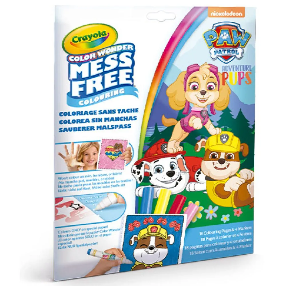 Crayola Set Paw Patrol Canine Color Without Smudges Clear| Kidinn