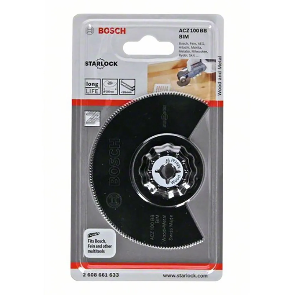 Bosch accesorios ACZ 100 BB Multitool Cutting Blade Silver| Bricoinn