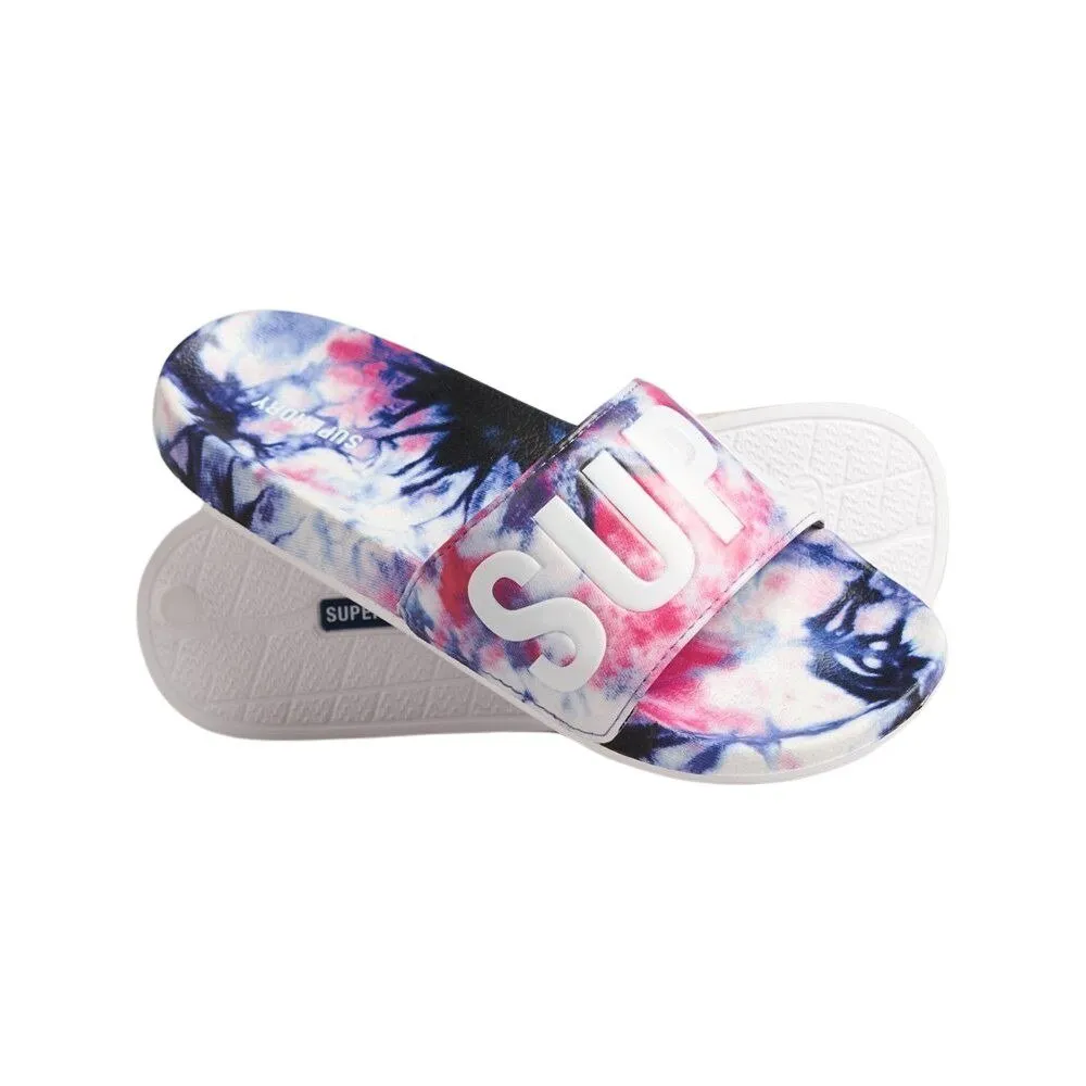 Superdry Code Tie Dye Vegan slides Multicolor | Dressinn