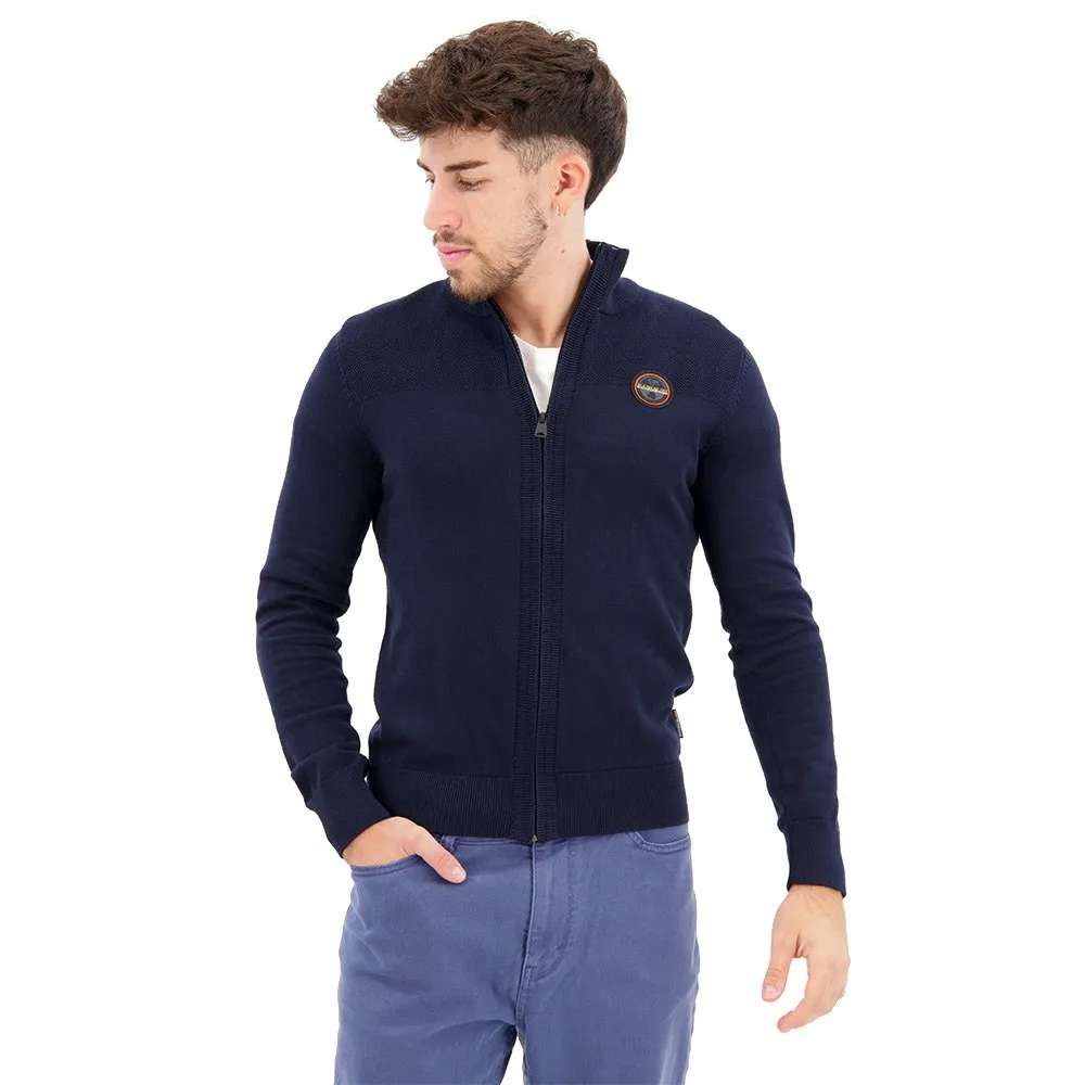 Napapijri Derri Full Zip Sweater Blue | Dressinn