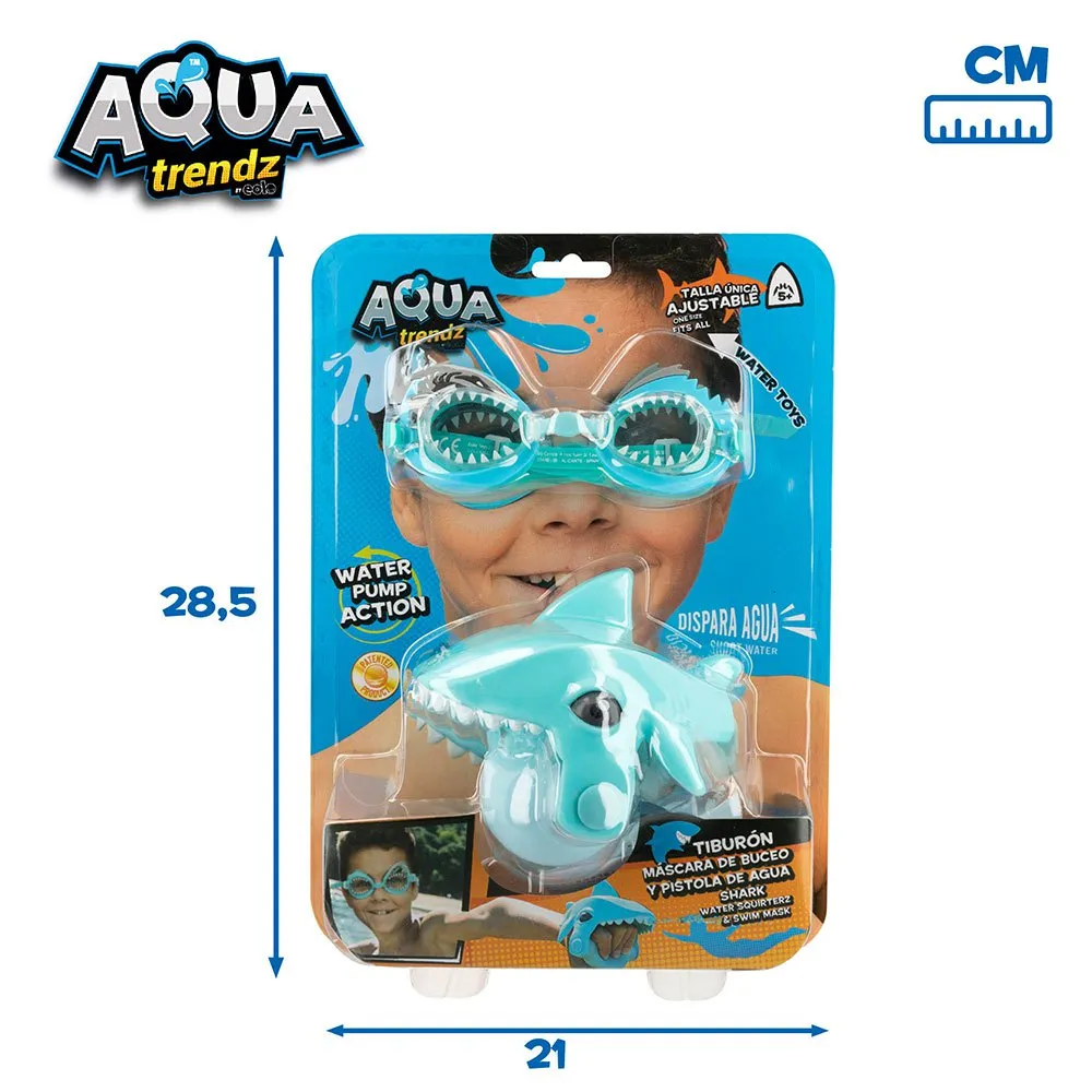 Color baby Aqua Trendz Water Launcher + Shark Glasses Blue| Kidinn
