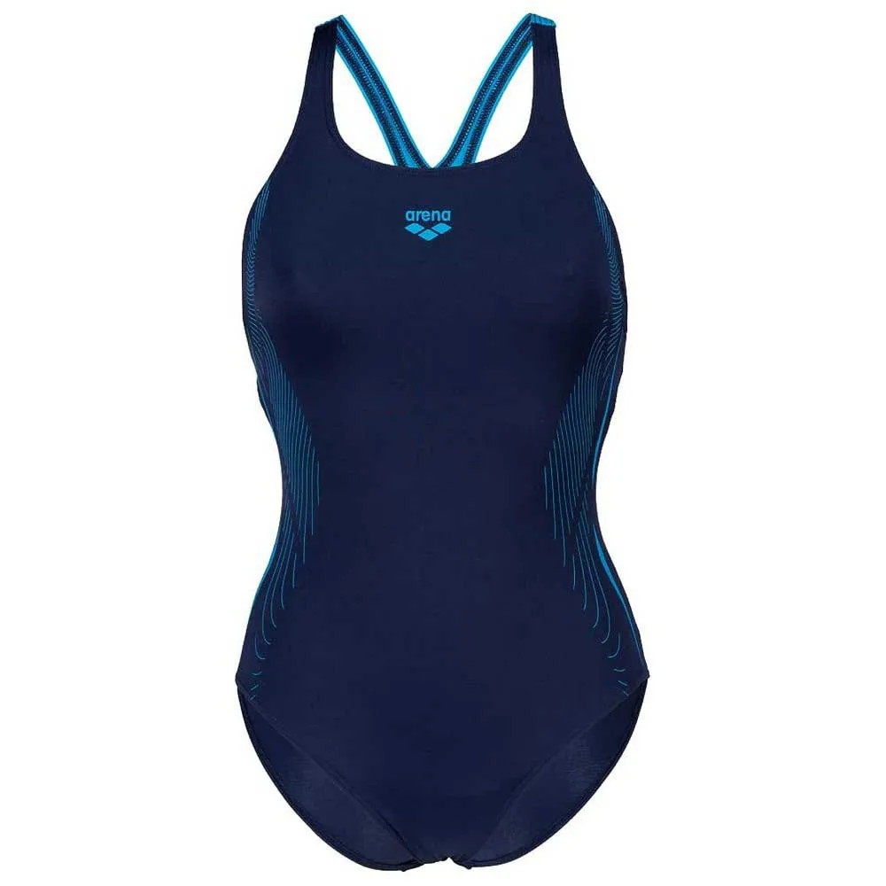 Arena Pro Back Graphic Swimsuit Blue | Swiminn