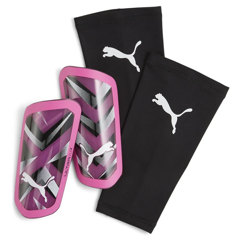 Puma Ultra Flex Sleeve Shin Guards Pink | Goalinn