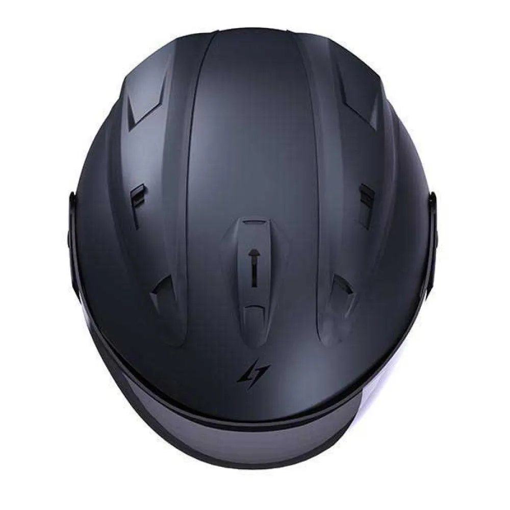 Stormer Sun Evo 2.0 open face helmet Black | Motardinn