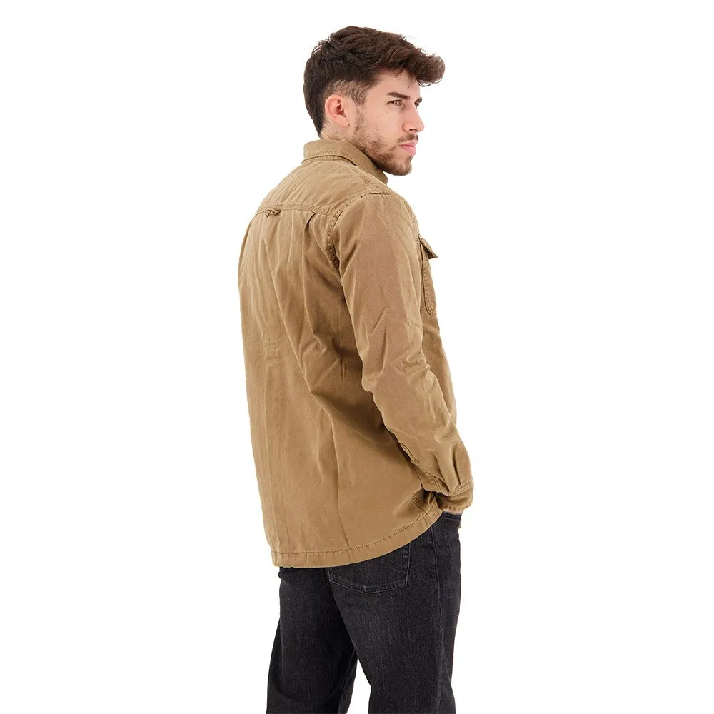 Superdry Camisa sobreposta Canvas Workwear Castanho | Dressinn