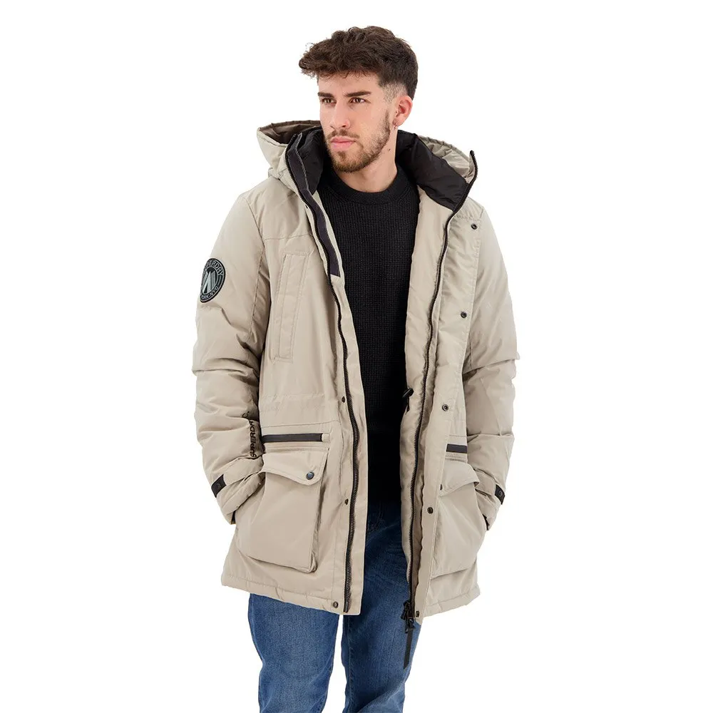 Superdry City Padded Parka Grey | Dressinn