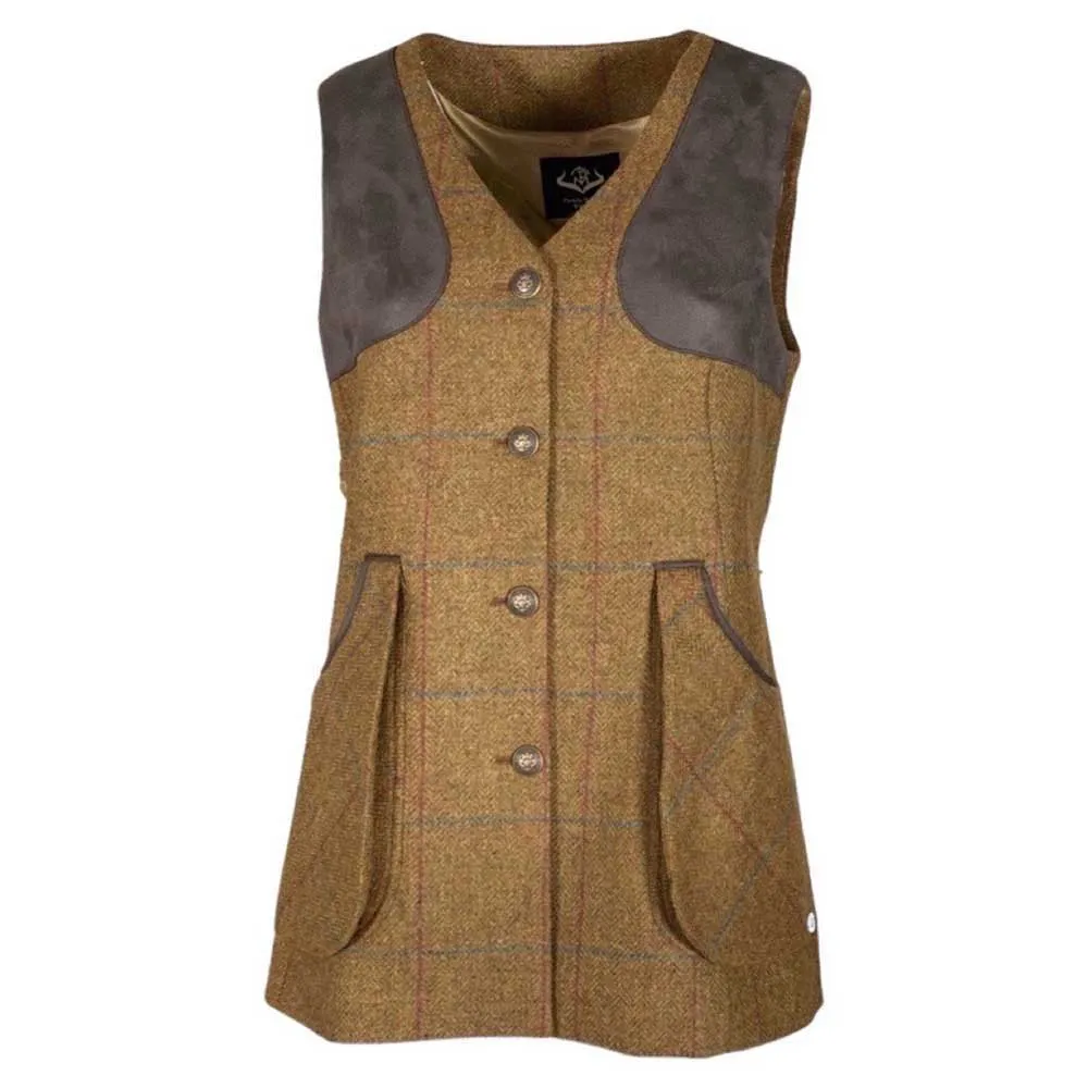 Pasion morena Chaleco Tweed Shooting Marrón | Caza