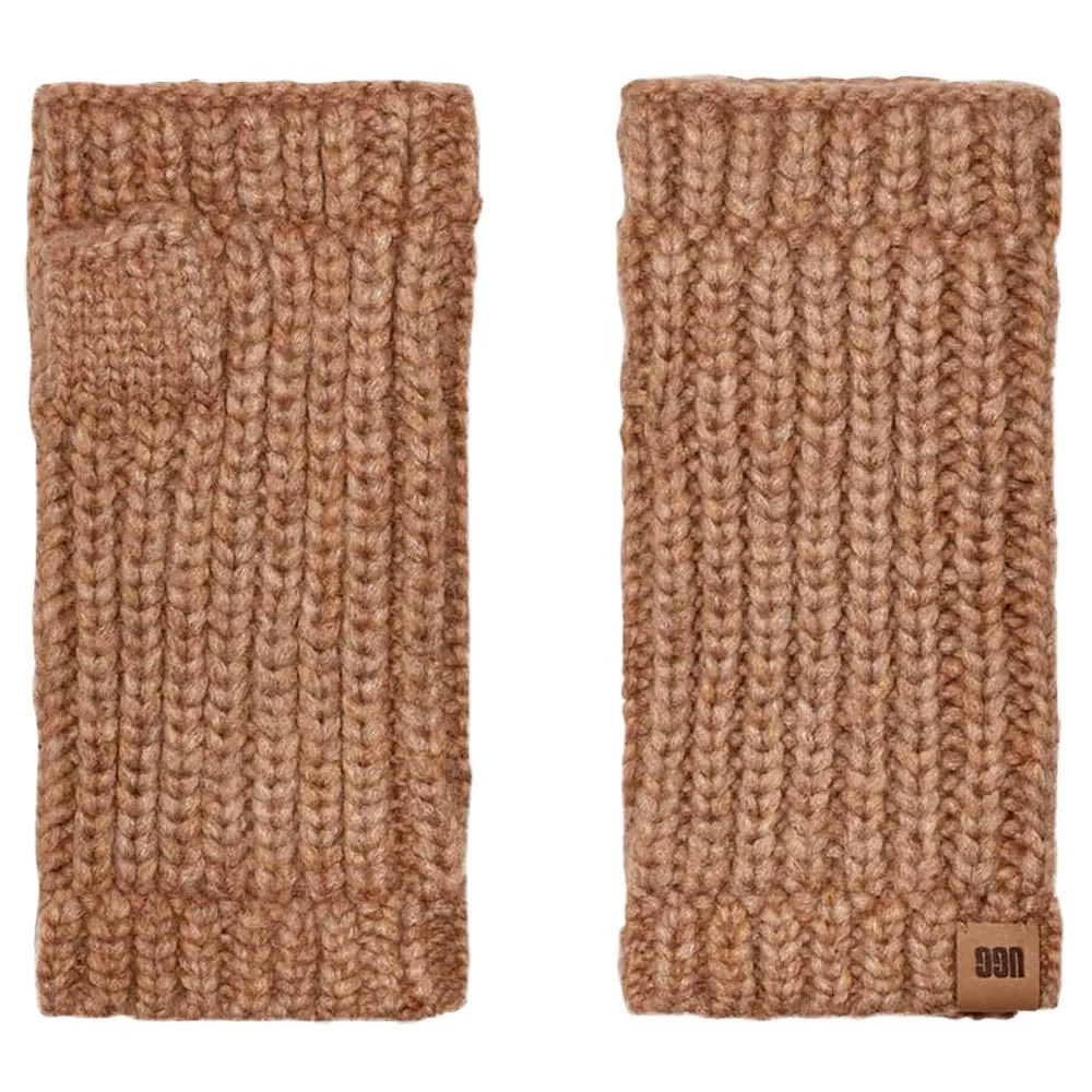 Ugg Ribbed Fingerless Mitten Beige | Dressinn