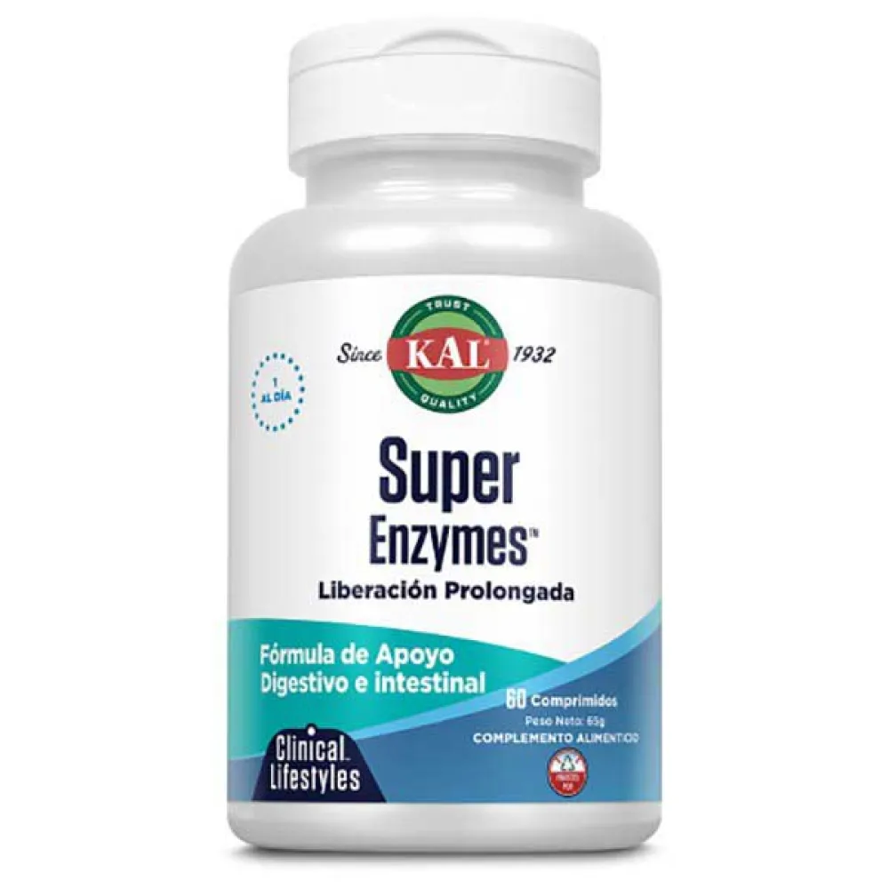 Kal Super Enzymes Enzymes And Digestive Aids 60 Tablets | Bikeinn