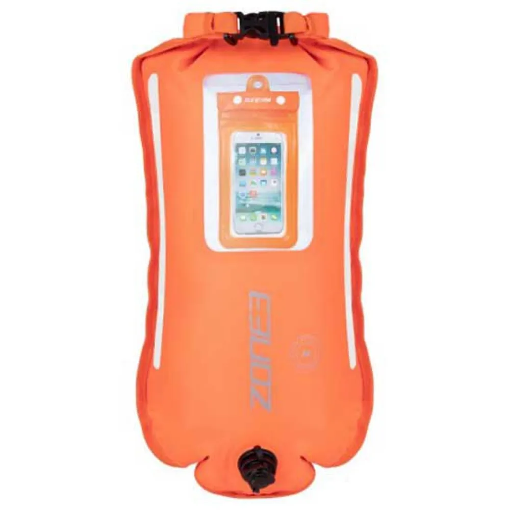 Zone3 Recycled 28L 2 Led Light Buoy Vis Orange | Swiminn