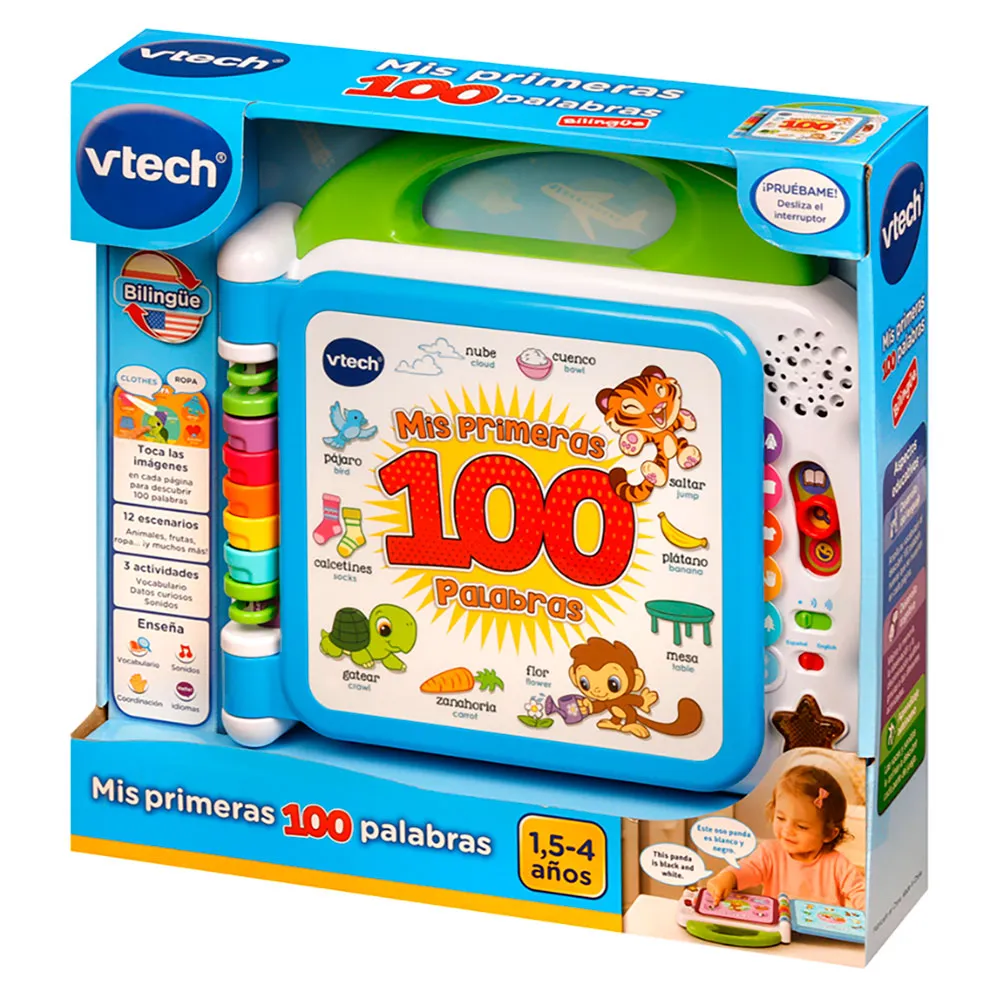 Vtech My First 100 Bilingual Words Clear | Kidinn