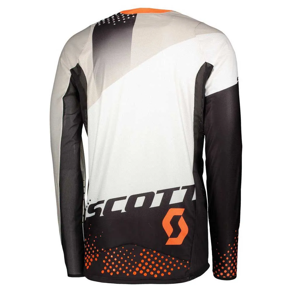 Scott 450 Angled Long Sleeve Jersey White | Motardinn