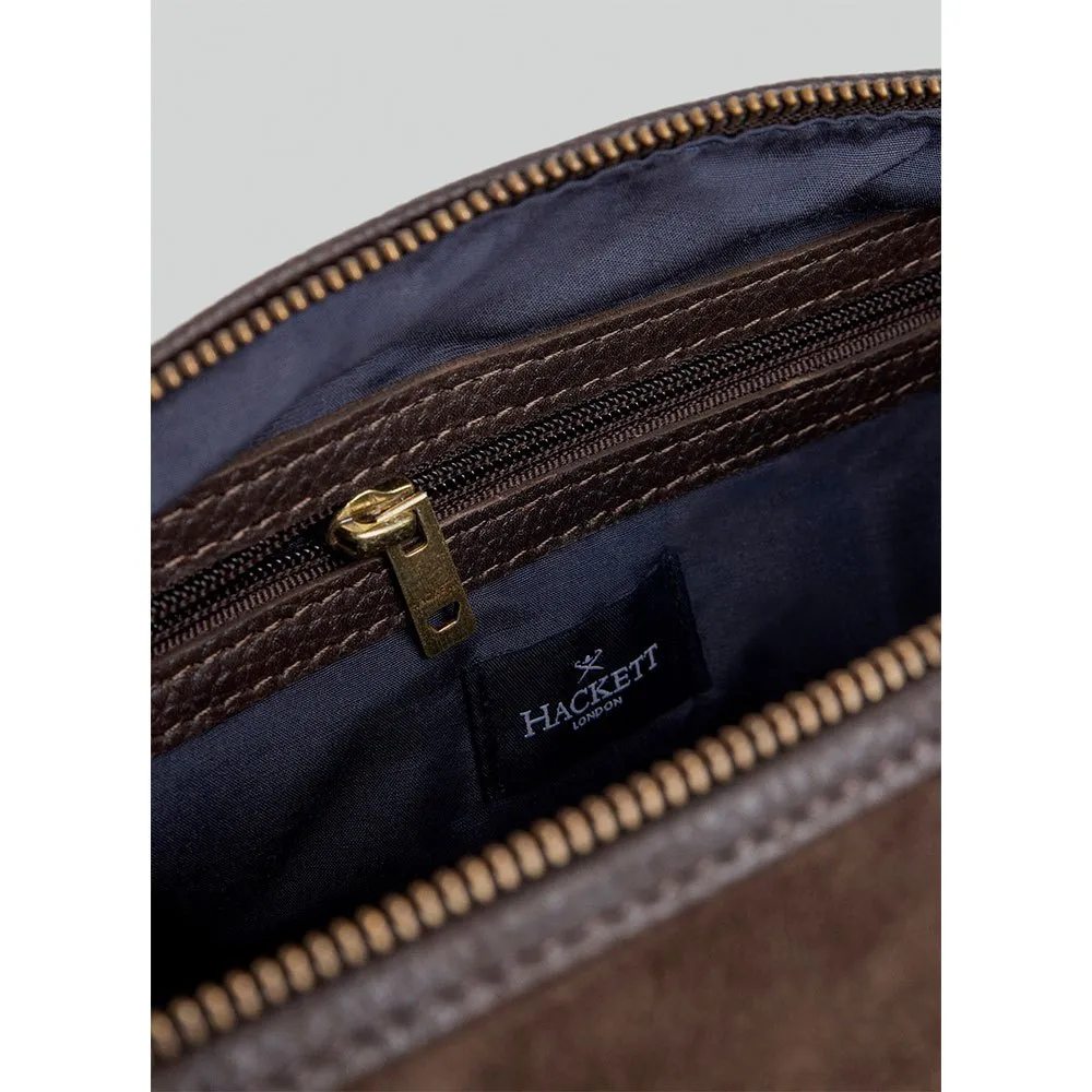 Hackett Ludgate Wash Bag Brown | Dressinn