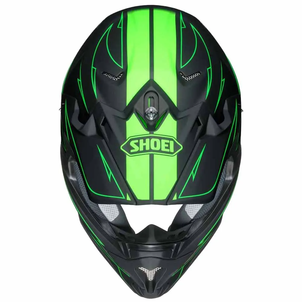 Shoei VFX-W Hectic TC4 off-road helmet Green | Motardinn