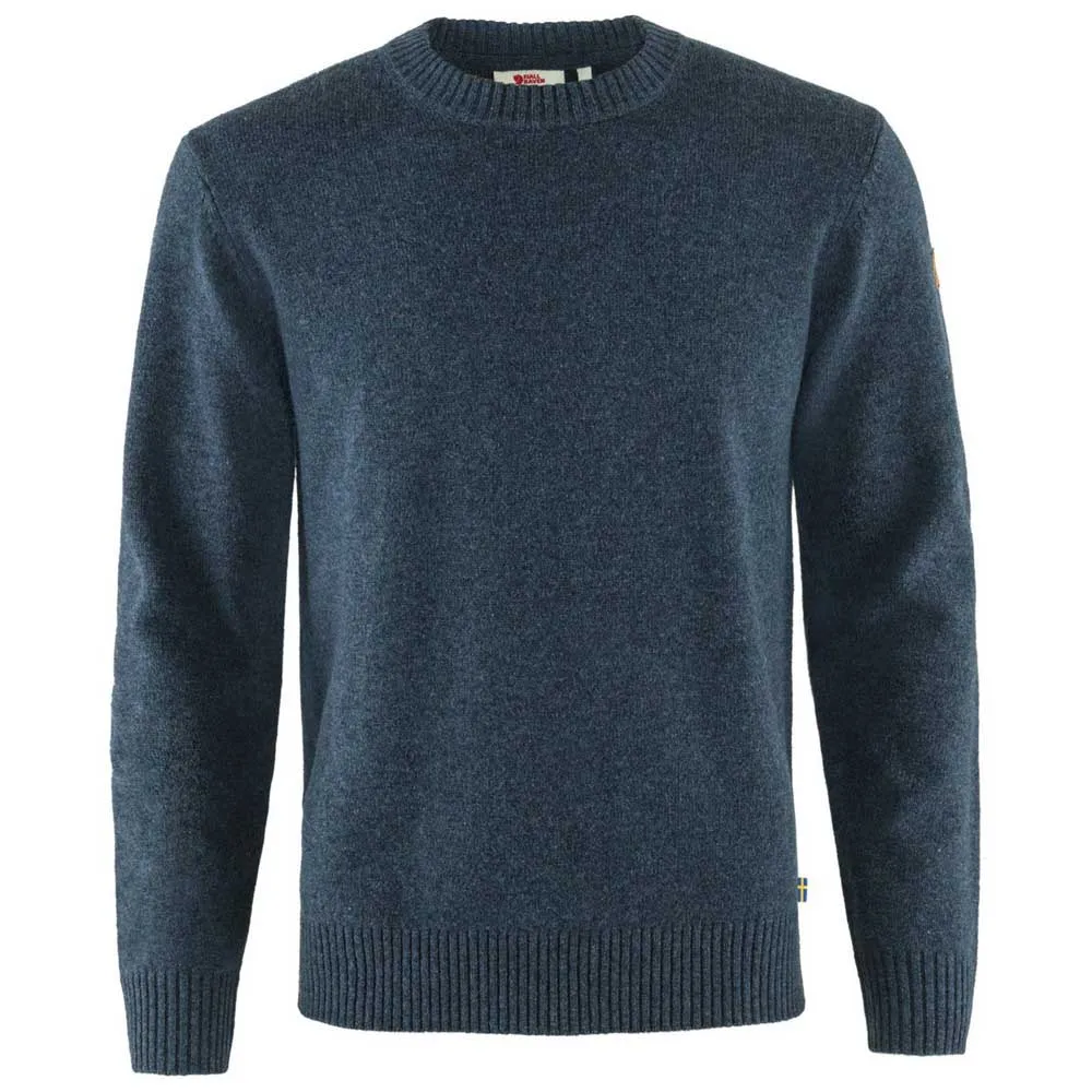 Fjällräven Övik Round Sweater Blue | Trekkinn