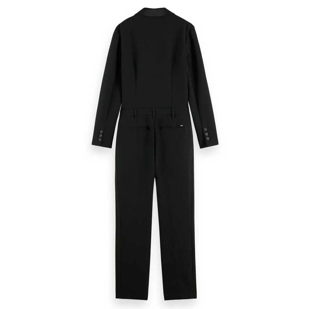 Scotch & soda Tuxedo Jumpsuit Black | Dressinn