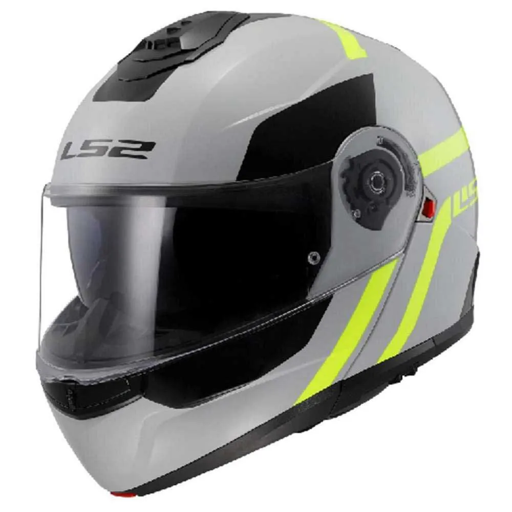 LS2 FF908 Strobe II Autox Modular Helmet Grey | Motardinn