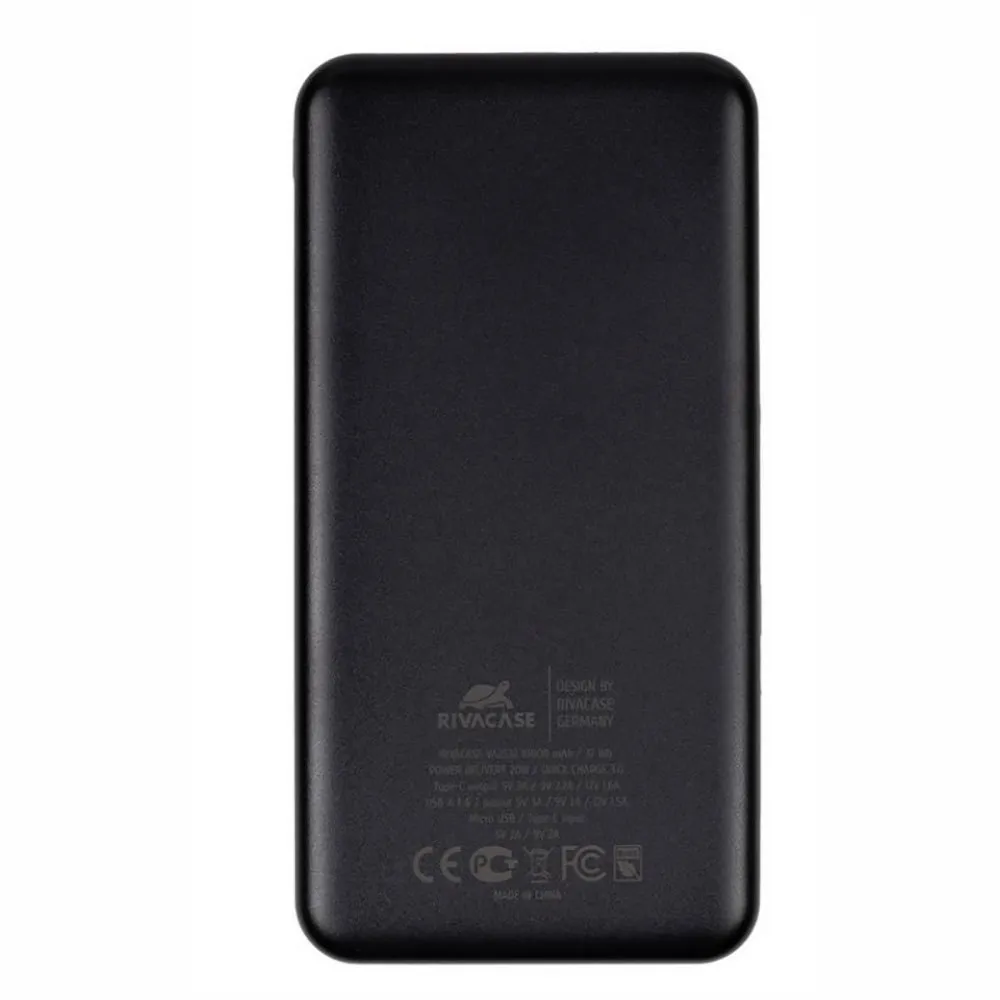 Rivacase VA2532 10.000mAh Power Bank Black | Techinn