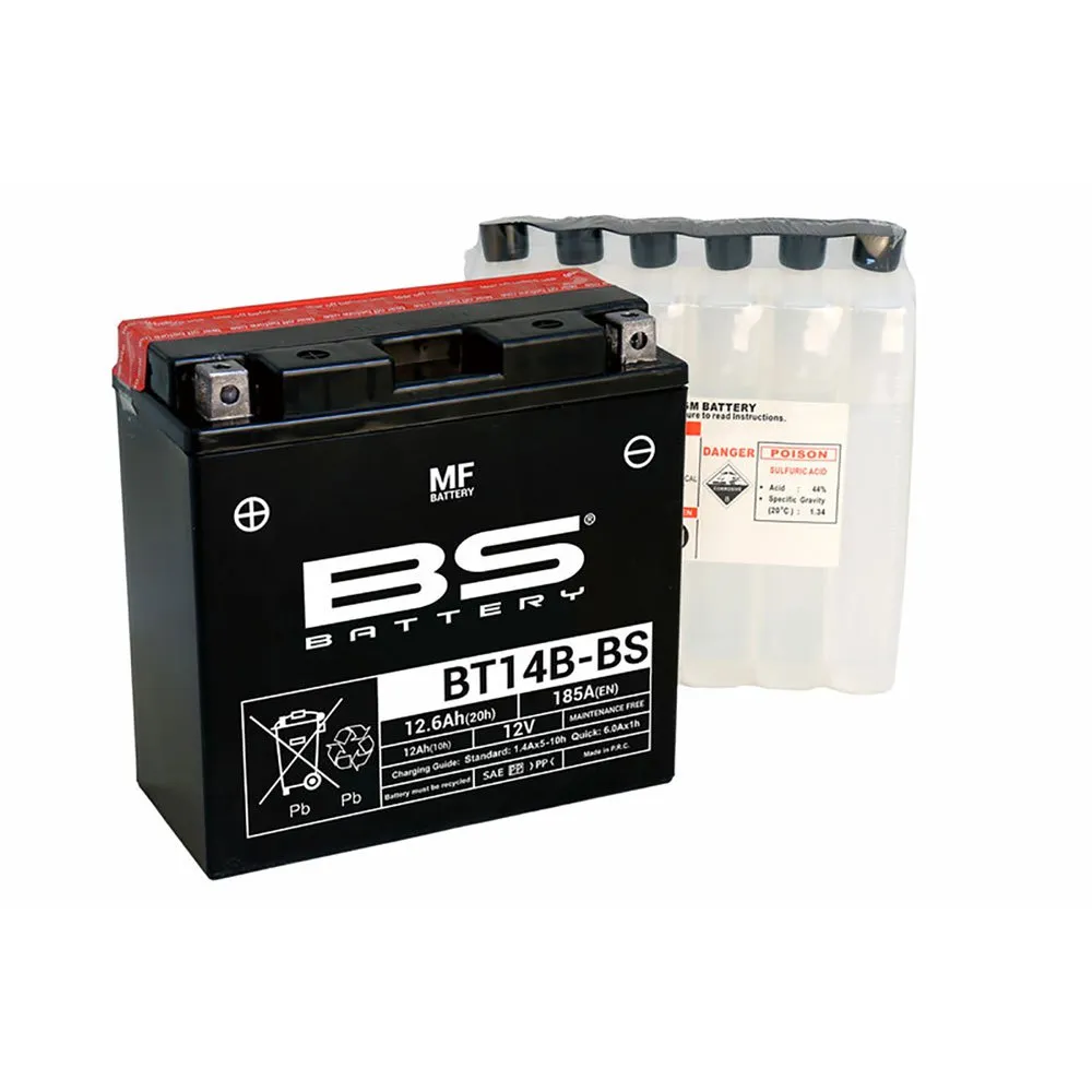 Bs battery BS BT14B 12V Battery | Motardinn