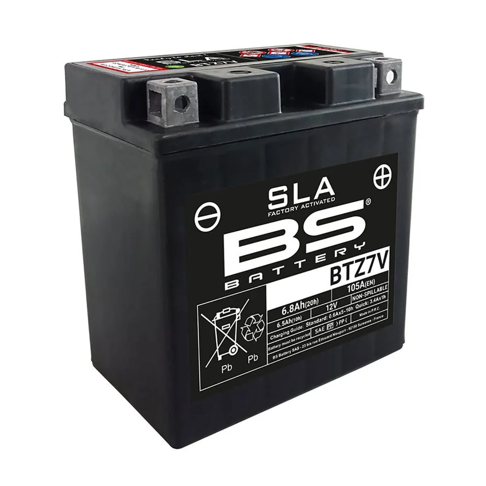 Bs battery BTZ7V sealed lead-acid battery | Motardinn