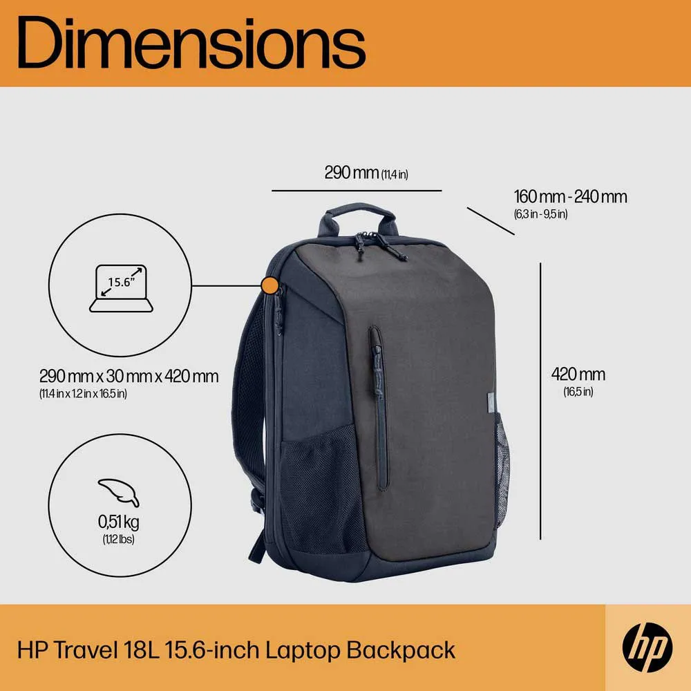 HP Travel 15.6´´ laptop backpack Grey | Techinn
