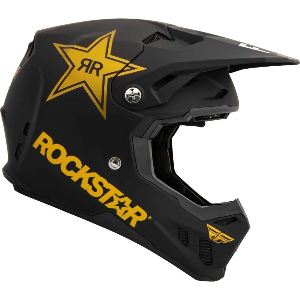 Fly racing Formula CC Rockstar Motocross Helmet Black | Motardinn