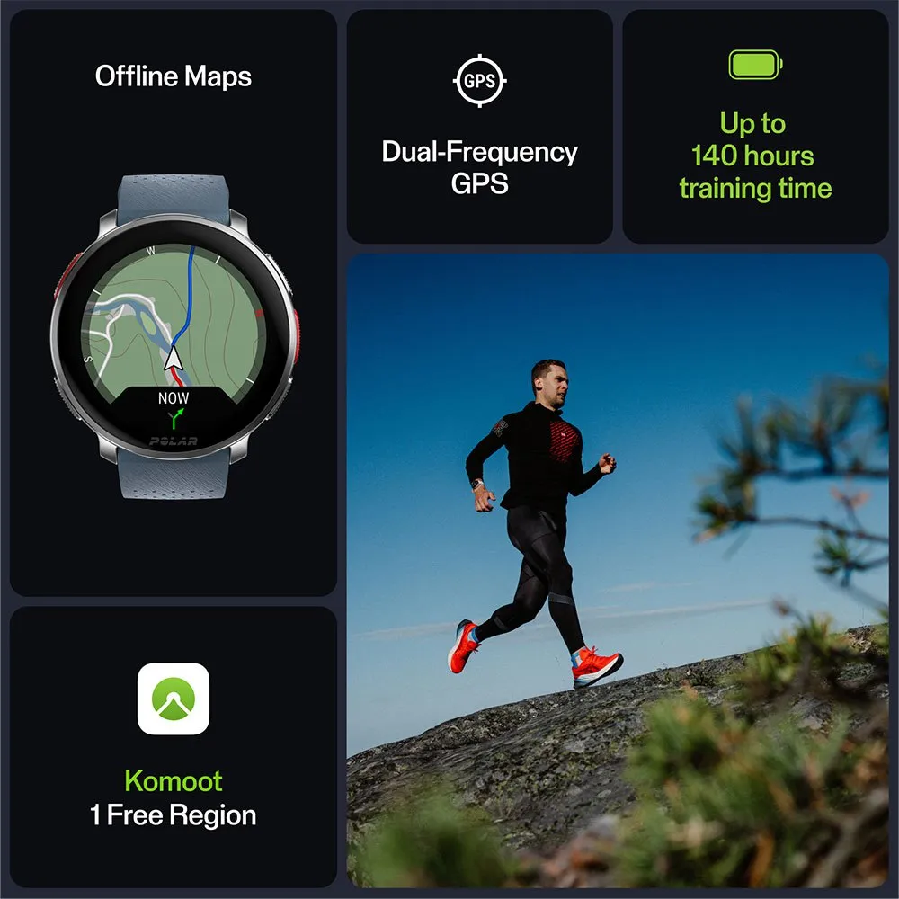 Polar Vantage V3 watch, Silver | Bikeinn