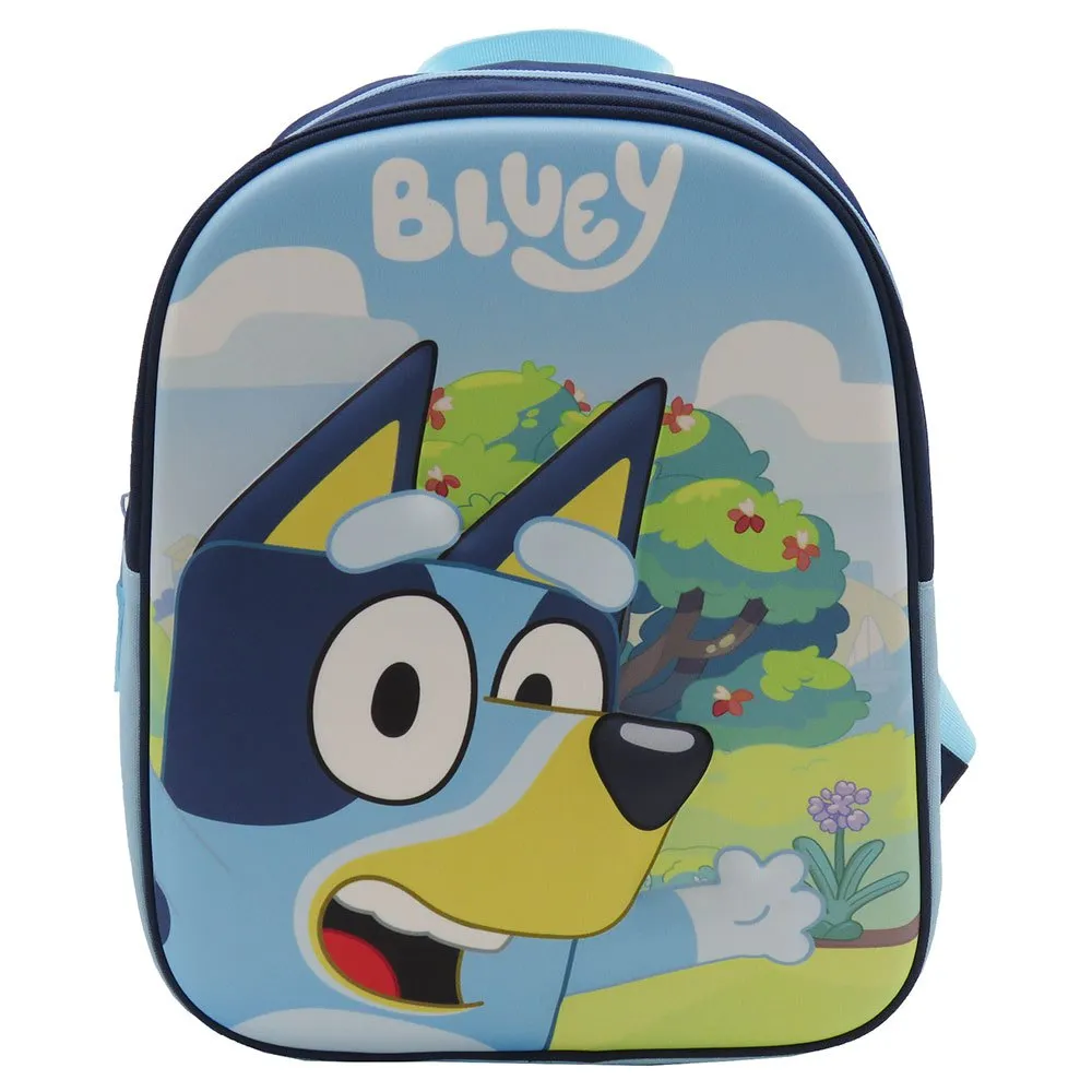 Bluey 30 cm 3D Éva Sac à Dos Bleu | Kidinn