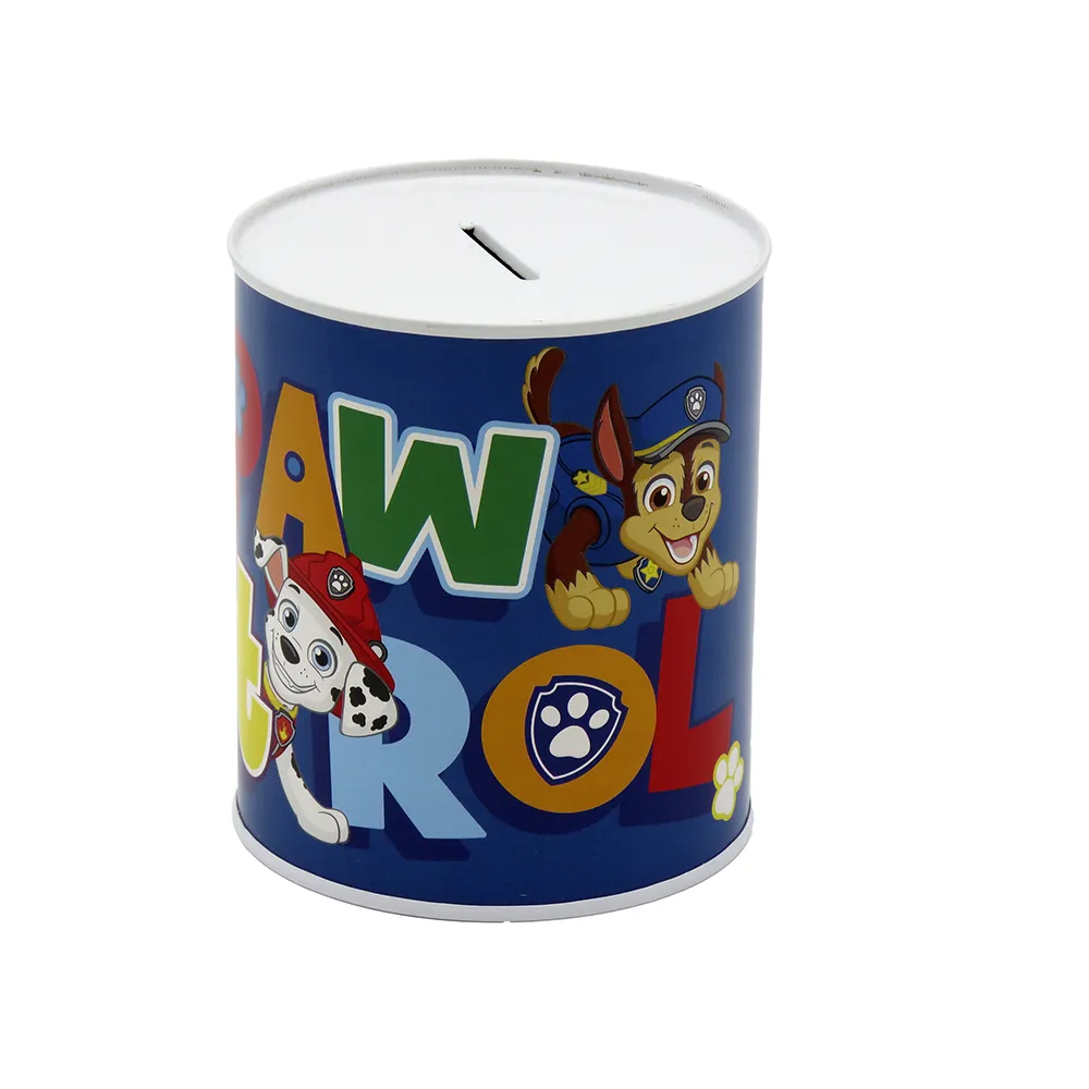 Paw patrol Medium Tin Coin Bank Clear | Kidinn