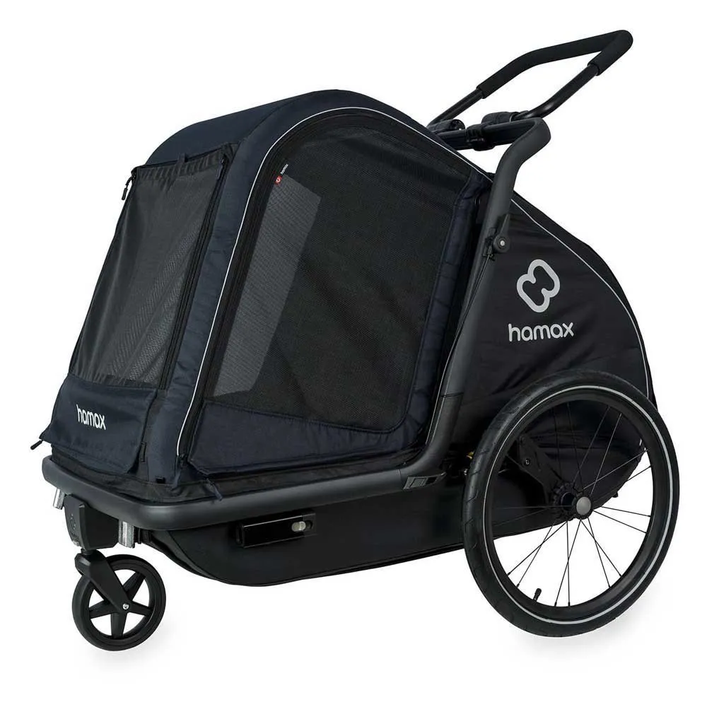 Hamax Pluto Large Dog Trailer Kit, Black | Bikeinn