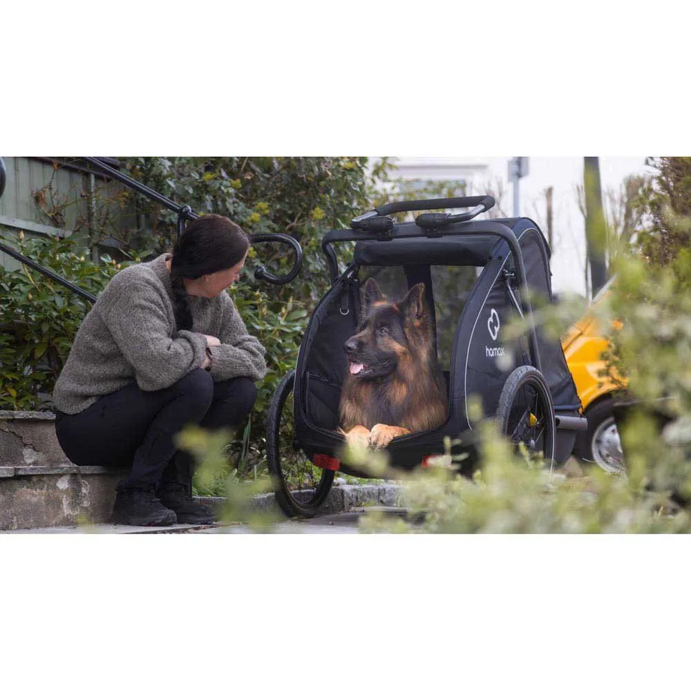 Hamax Pluto Large Dog Trailer Kit, Black | Bikeinn