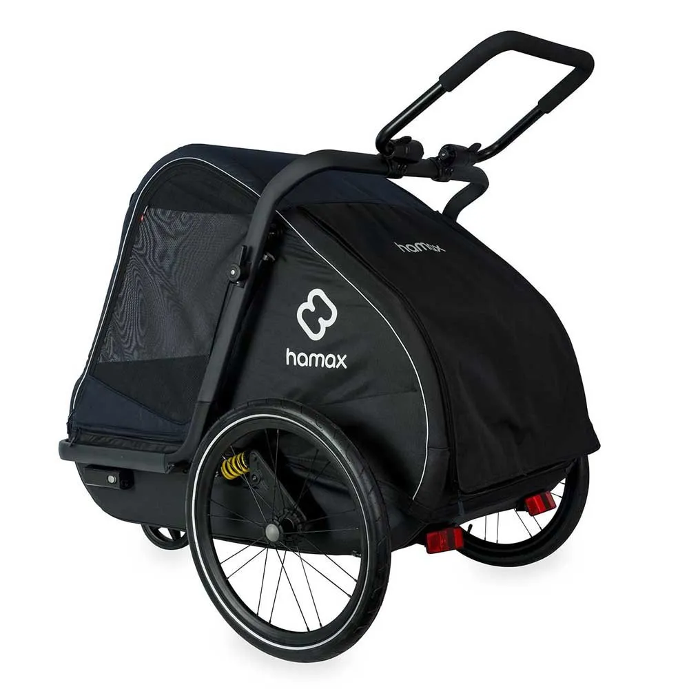 Hamax Pluto Large Dog Trailer Kit, Black | Bikeinn