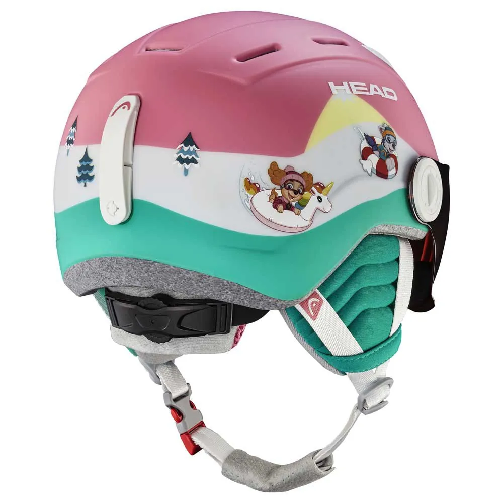 Head Capacete Júnior Maja Visor Paw Patrol Rosa | Snowinn