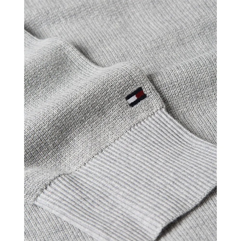 Tommy hilfiger Allover Structure Half Zip Sweater Grey | Dressinn