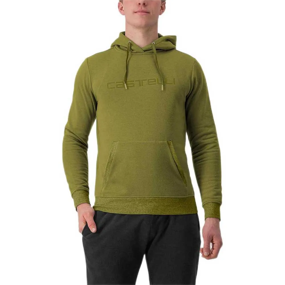 Castelli Logo hoodie, Green | Bikeinn