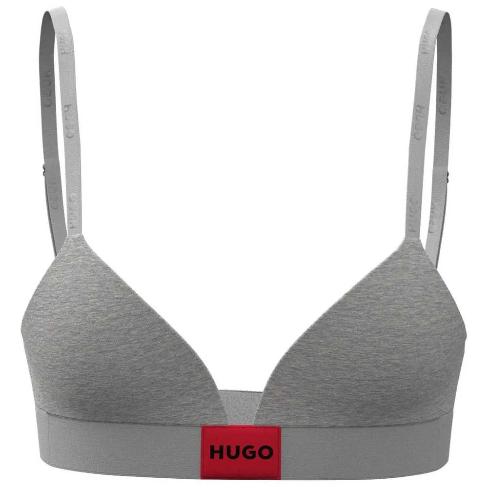 HUGO Triangle Red Label Bra Grey | Dressinn