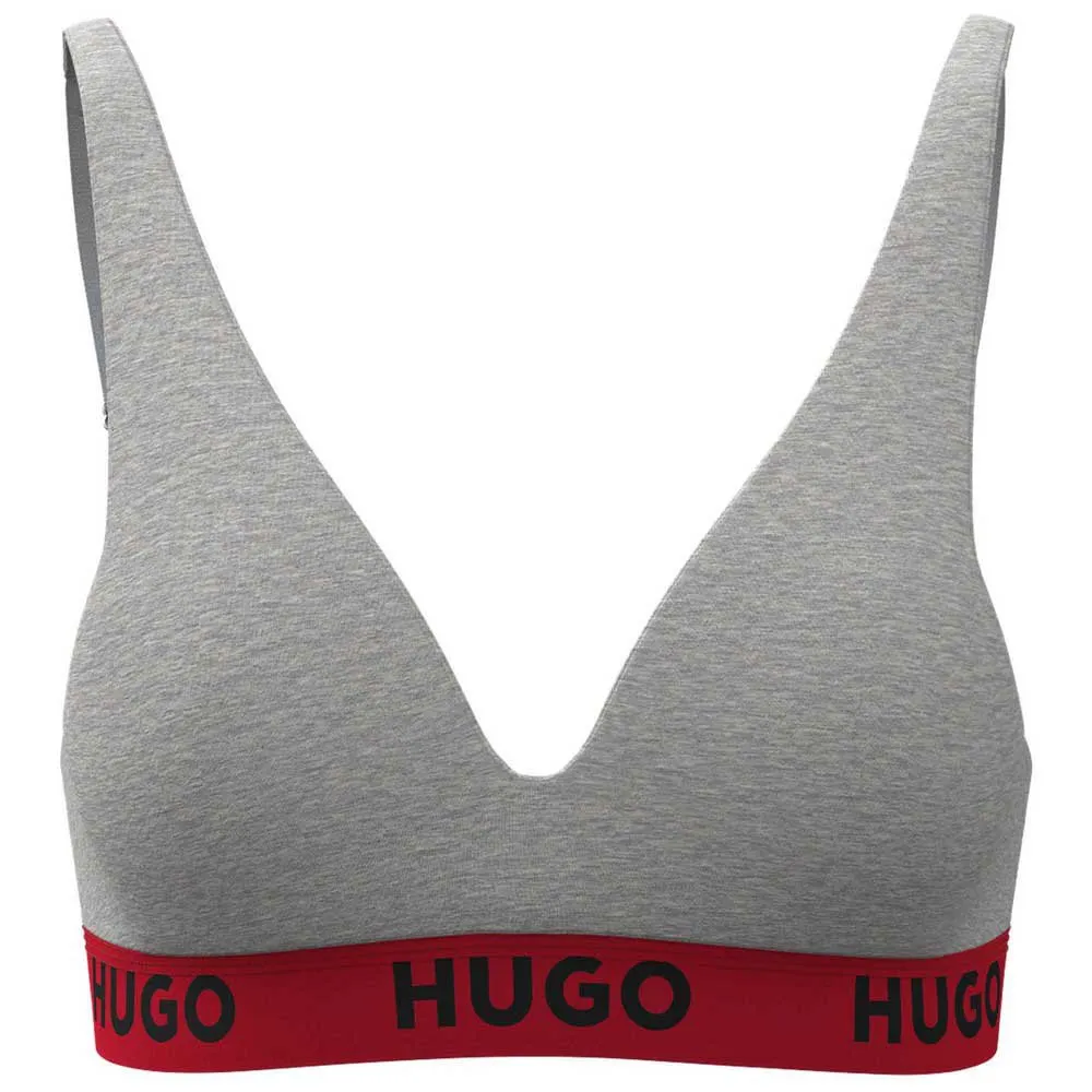 HUGO Triangle Sporty Bra Grey | Dressinn