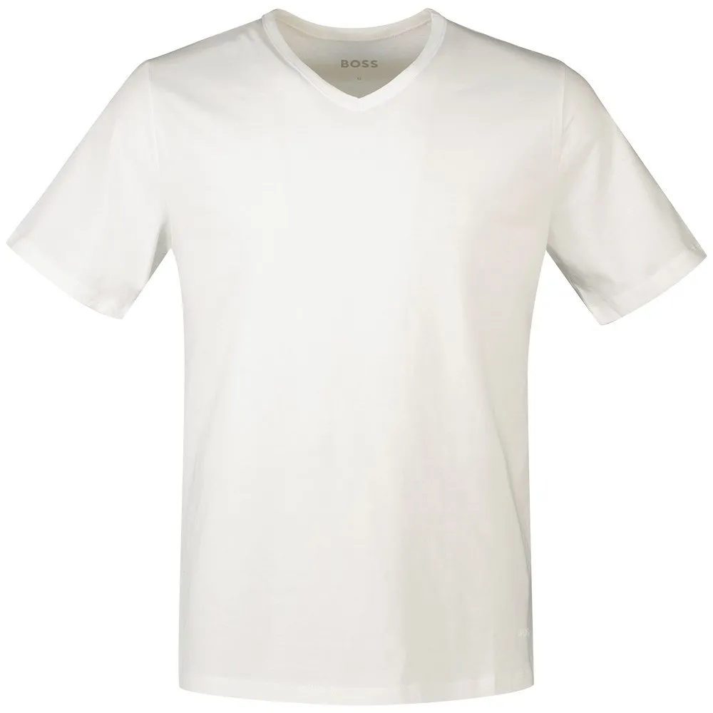 BOSS Authenti 10243542 short sleeve V neck base layer 5 units White ...
