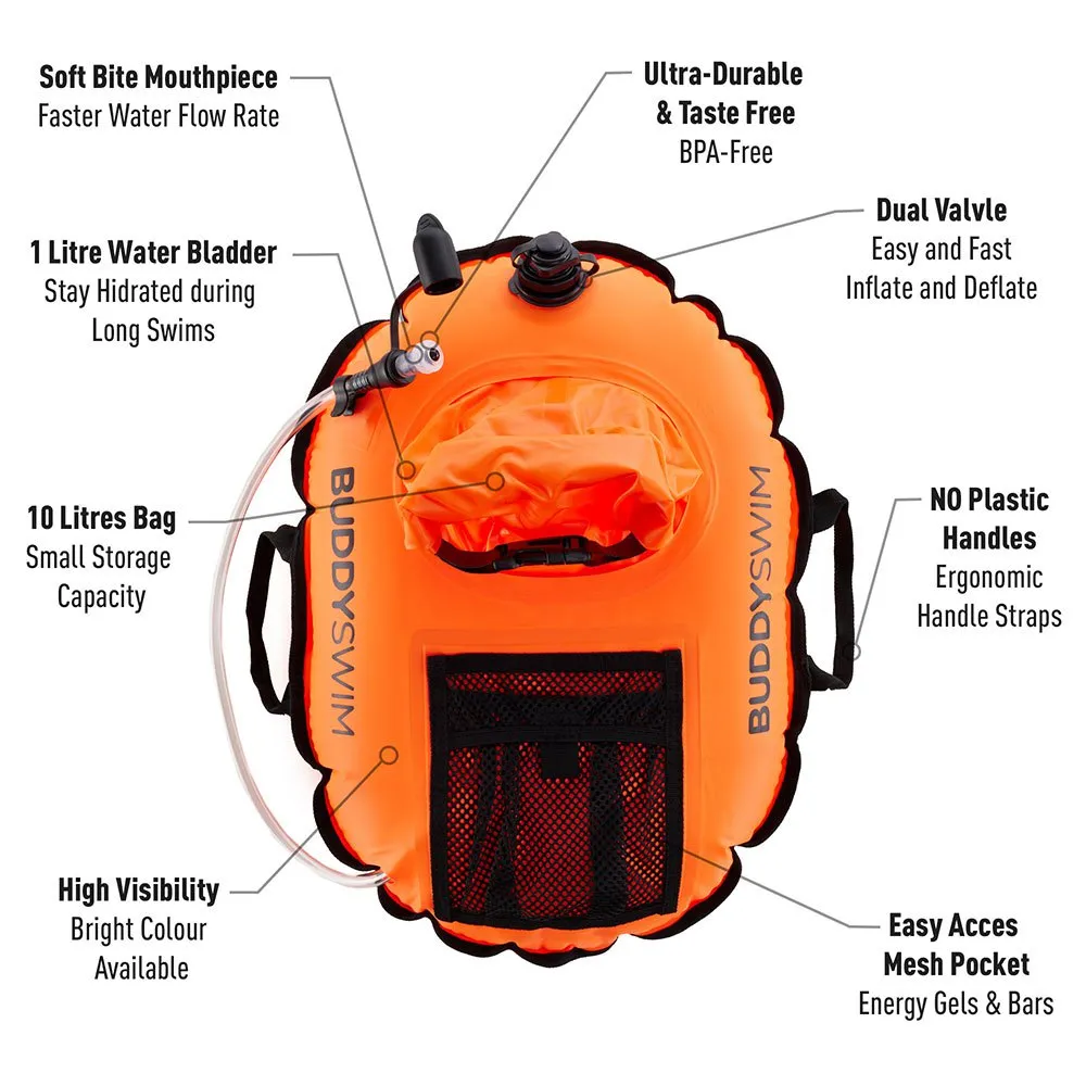 Buddyswim Hydrastation Pro Buoy Orange | Swiminn