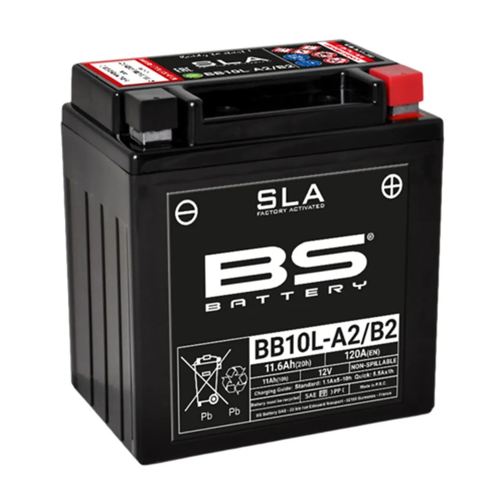 Bs battery SLA BB10L-A2/B2 Battery 12V | Motardinn