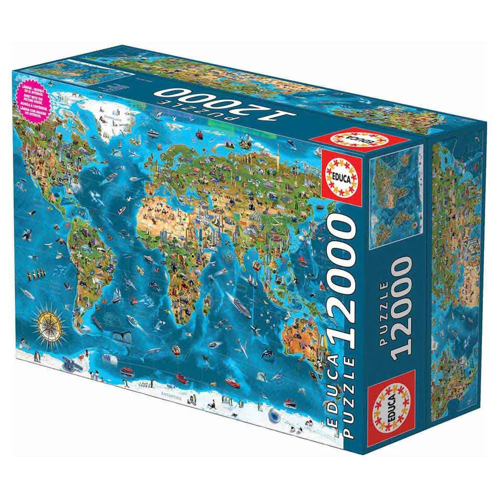 Educa borras 12000 Pieces Maravillas Del Mundo Wooden Puzzle ...
