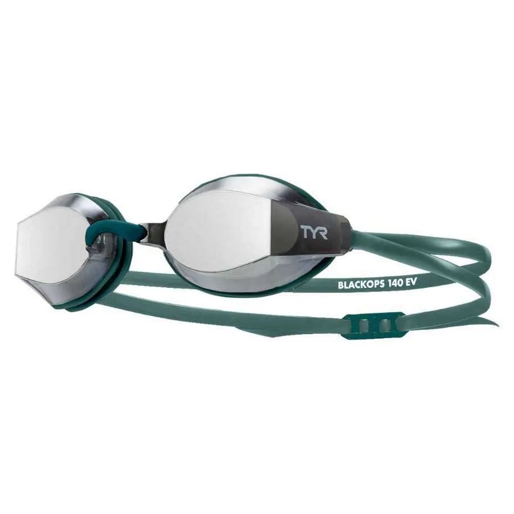 TYR Black Ops 140 EV Mirrored Swimming Goggles Green | Swiminn