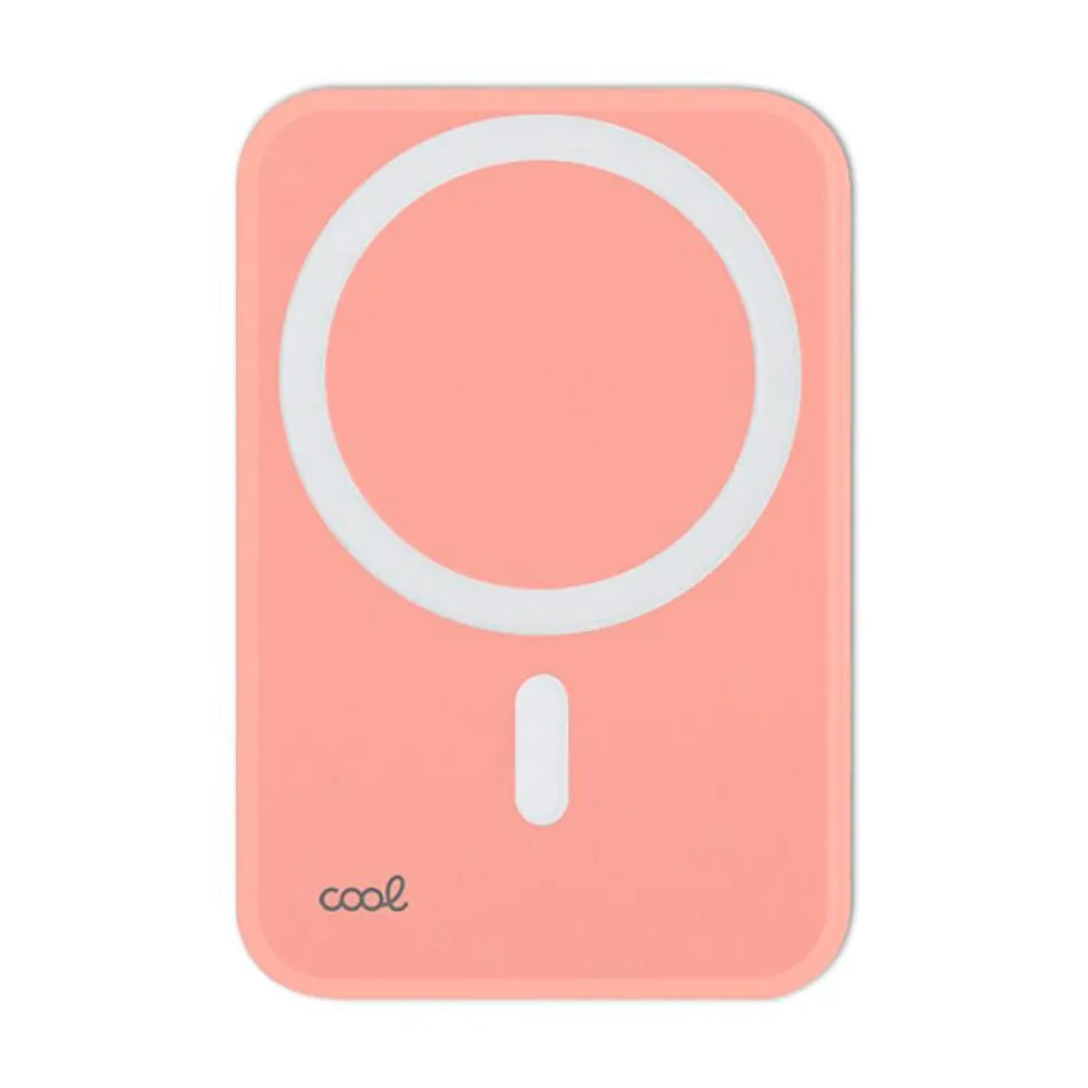 Cool Magnetic Qi 5.000mAh Power Bank Pink | Techinn