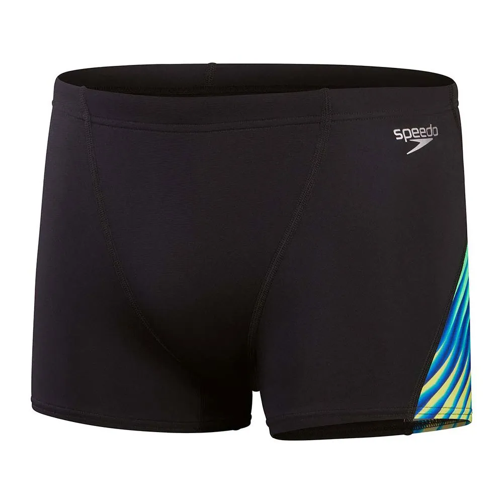 Speedo Allover Digi V-Cut Boxer Black | Swiminn