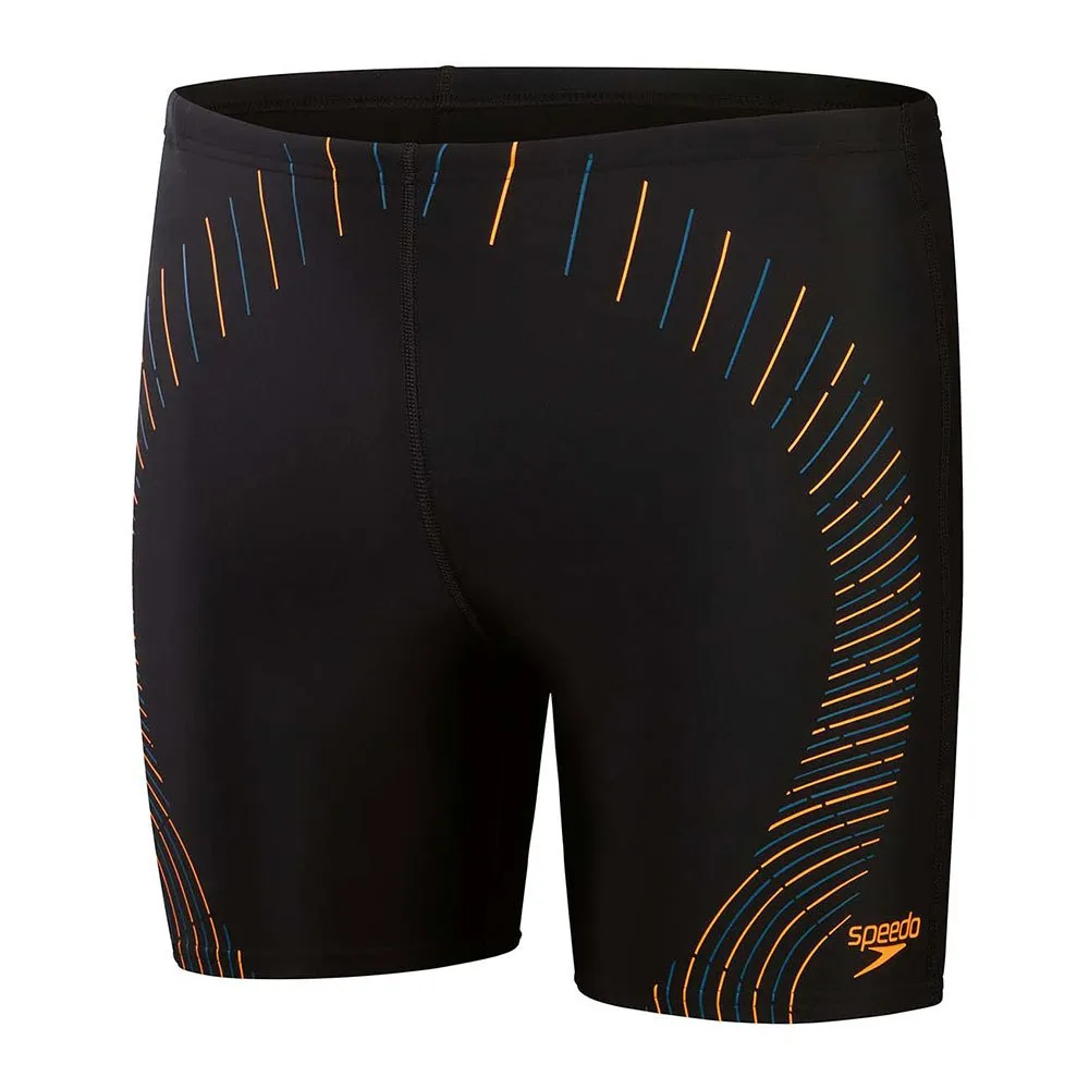 Speedo Jammer Duo Logo Print Mid Negro | Swiminn